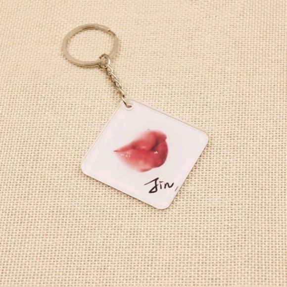 Accessories | Kpop Bts Jin Lips Key Chain | Poshmark